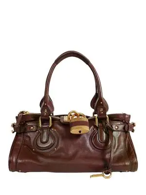 Chloé Paddington Leather Shoulder Bag Brown