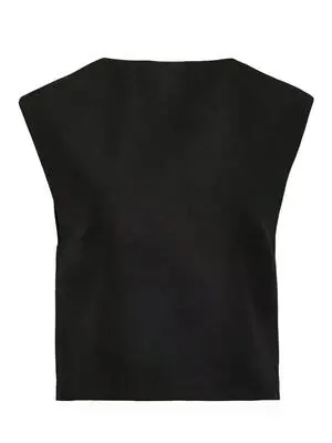 JIL SANDER Grain De Poudre Top - Black