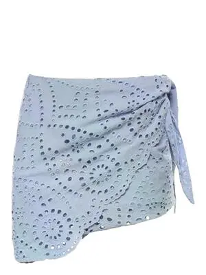 MC2 SAINT BARTH Wrap Asymmetric Skirt - Blue