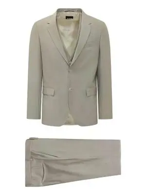 BOSS Three-piece Wool Suit - Neutrals