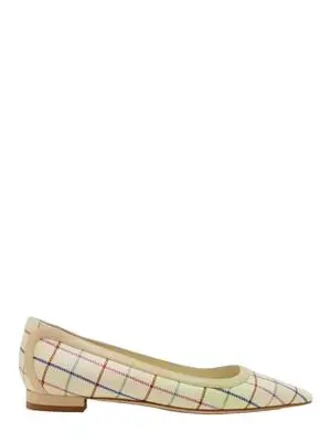 Manolo Blahnik Filotas Check-pattern Pumps - Neutrals