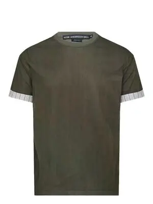 Andersson Bell Overlay Roll-up Cuffs T-shirt - Green