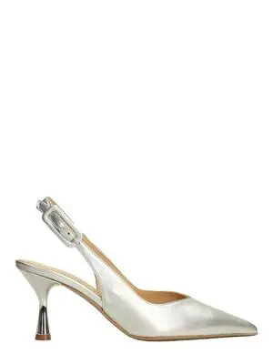 FRATELLI RUSSO Pointed-toe Slingback Pumps - Silver