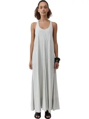 ST. AGNI Fluid Tank Maxi Dress - Silver