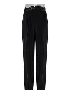 MAISON MARGIELA Pleated Trousers - Black