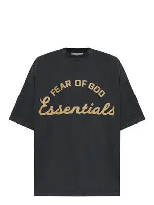 Fear Of God T-shirt With Printed Logo - Grey