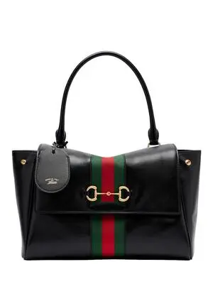 GUCCI Paparazzo Medium Leather Tote
