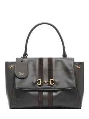 Gucci Paparazzo Leather Tote Bag - Brown