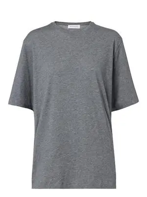 THE FRANKIE SHOP Harper Cotton Jersey T-shirt - Grey