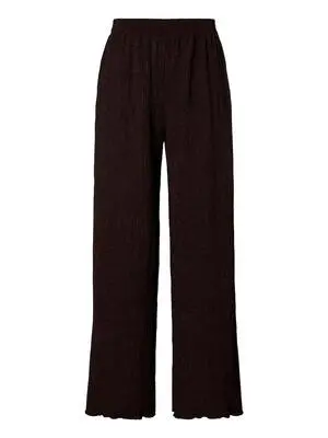 Jade Swim Mika Seersucker Wide-leg Pants - Brown