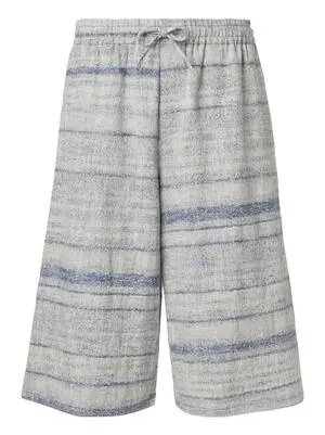 Loewe Paula's Ibiza Denim Jacquard Shorts - Blue