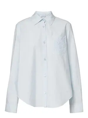Loewe Cotton-blend Poplin Shirt - Blue