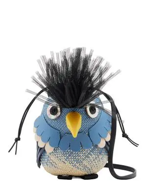 Loewe Paula's Ibiza Bird Shoulder Bag - Blue