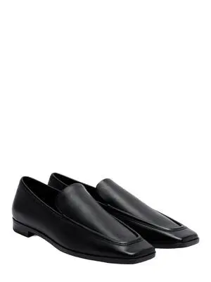 A.emery Lane Leather Loafers - Black