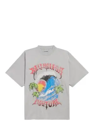 Balenciaga Vintage Surfer Oversized T-shirt - Grey