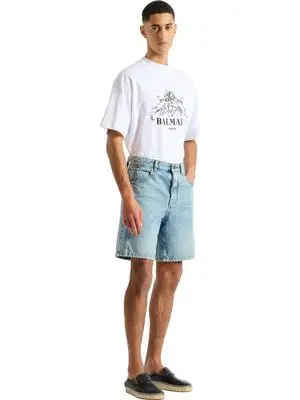 Balmain Light Bermuda Shorts - Blue