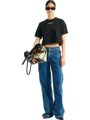 Balmain Embroidered Paris T-shirt - Black