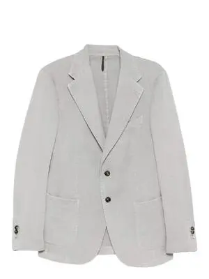 DELL'OGLIO Patch-pockets Blazer - Grey