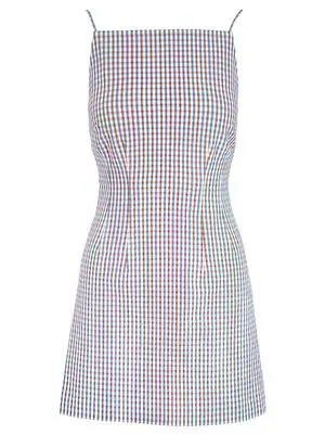 Veronica Beard Gingham Check Dress - Blue