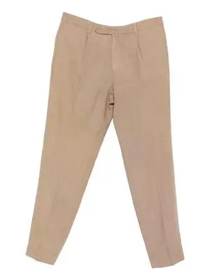 DELL'OGLIO Belt-Loops Trousers Neutrals