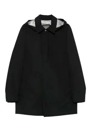 Herno Hooded Raincoat - Black