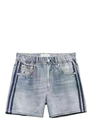 Rag & Bone Miramar Side-Stripe Shorts Blue