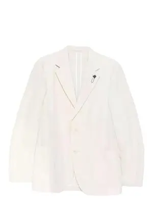 LARDINI Patch-pocket Blazer - Neutrals