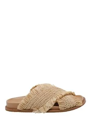 Michael Kors Peyton Raffia Sandals - Beige