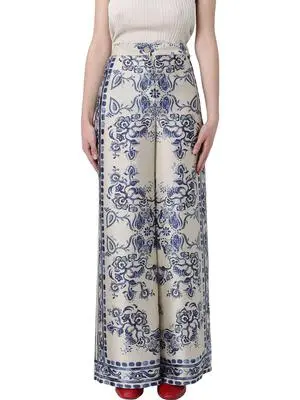 Liu Jo Printed Wide Leg Trousers - Blue