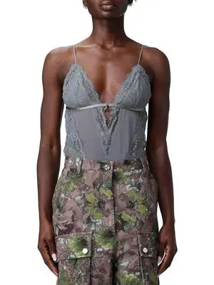 Patrizia Pepe Lace Bodysuit - Grey