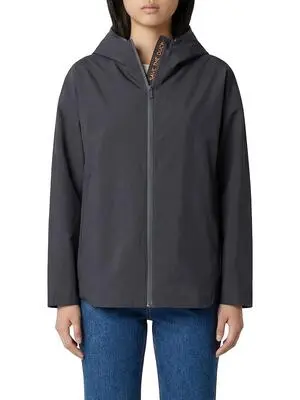 SAVE THE DUCK Hooded Polyester Windbreaker - Blue