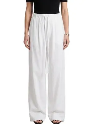 THOM KROM Linen Palazzo Trousers - Beige