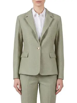 CIRCOLO 1901 Single-breasted Notched Lapel Jacket - Multicolor