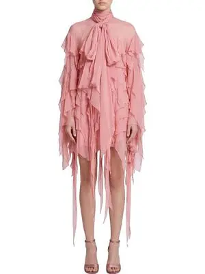 Blumarine Ruffled Dress - Violet