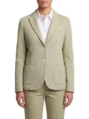 CIRCOLO 1901 Circolo 1901 Single-Breasted Jacket With Notched Lapel Green