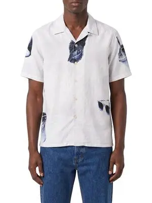 Paul Smith Printed Short Sleeve Shirt - Grey