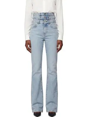 Fiorucci Triple Waist Denim Jeans - Gnawed Blue