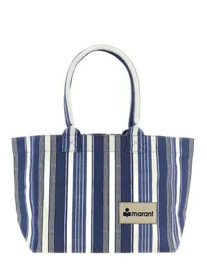 Isabel Marant Étoile Isabel Marant Yenky Striped Cotton Bag Blue