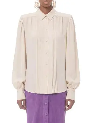 Valentino Garavani Shirt With Lace Detailing - Cream