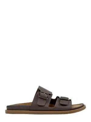 Camper Lluc Leather Sandals - Brown