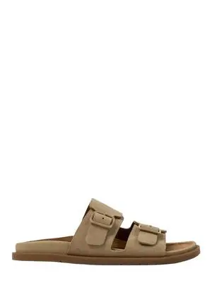 Camper Lluc Suede Sandals With Buckle Closure - Brown