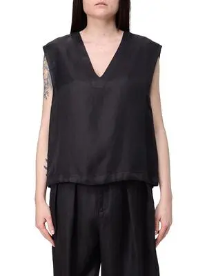 Barena Venezia Sleeveless V-neck Linen Blend Top - Bronze