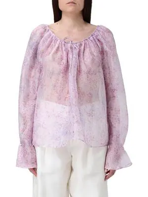 ALBERTA FERRETTI Alberta Ferretti Sheer Floral Print Blouse