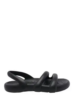 Camper Kobarah Low-heel Slingback Sandals In Recycled Materials - Black