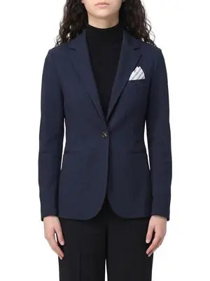 CIRCOLO 1901 Single-breasted Cotton Blazer - Blue