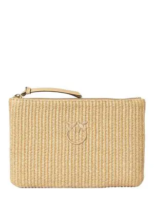 Pinko Woven Clutch Bag - Rope