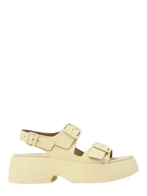 Camper Heeled Platform Sandals - Yellow