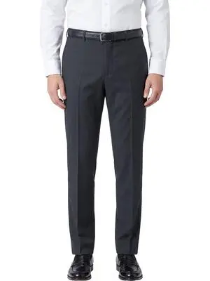 LARDINI Tailored Virgin Wool Trousers - Black
