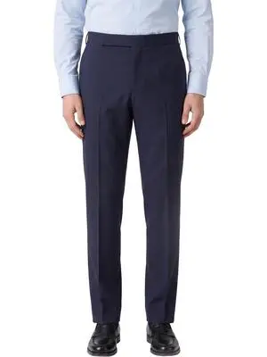 LARDINI Tailored Virgin Wool Trousers - Blue