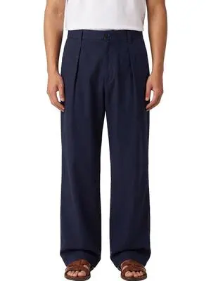 Giorgio Armani Tailored Pleated Trousers - Blue